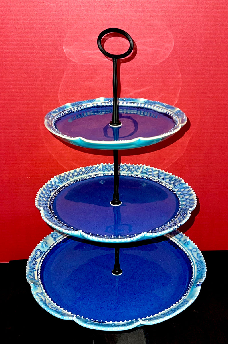 Handmade Pottery Tiered Plates – East Ridge Pottery